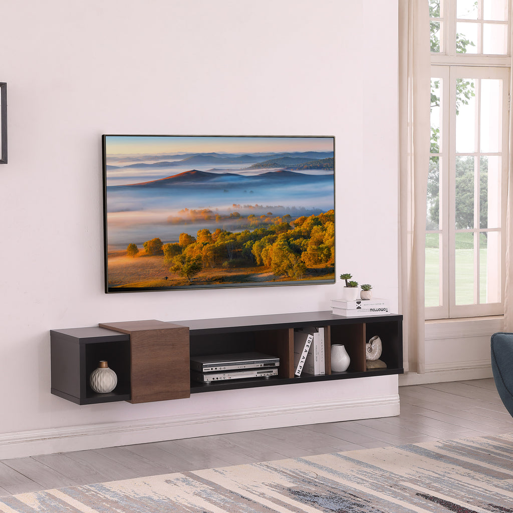 Tauris Dronus 1800 Floating Entertainment Unit, Hovering Wall Mount Ca ...