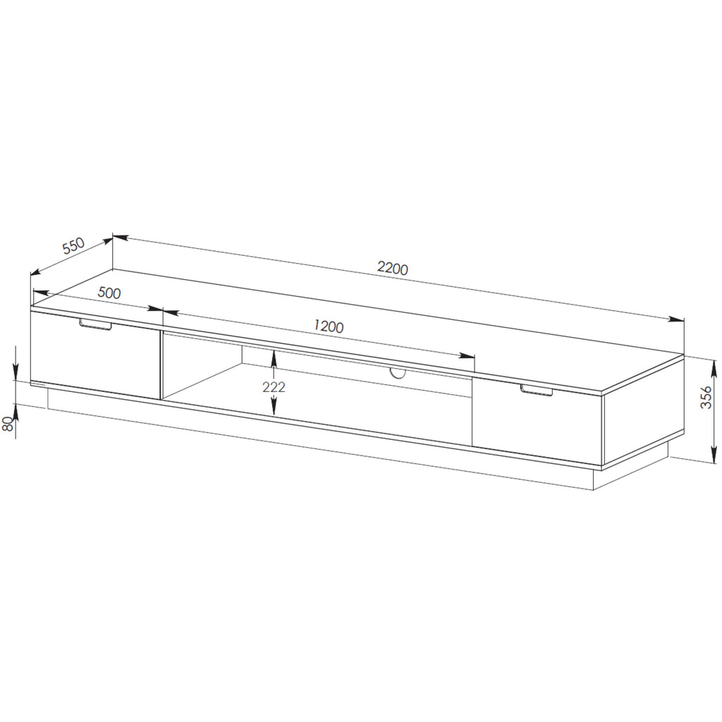 Tauris Rio Entertainment Center, TV Cabinet, Entertainment Unit 2200mm ...